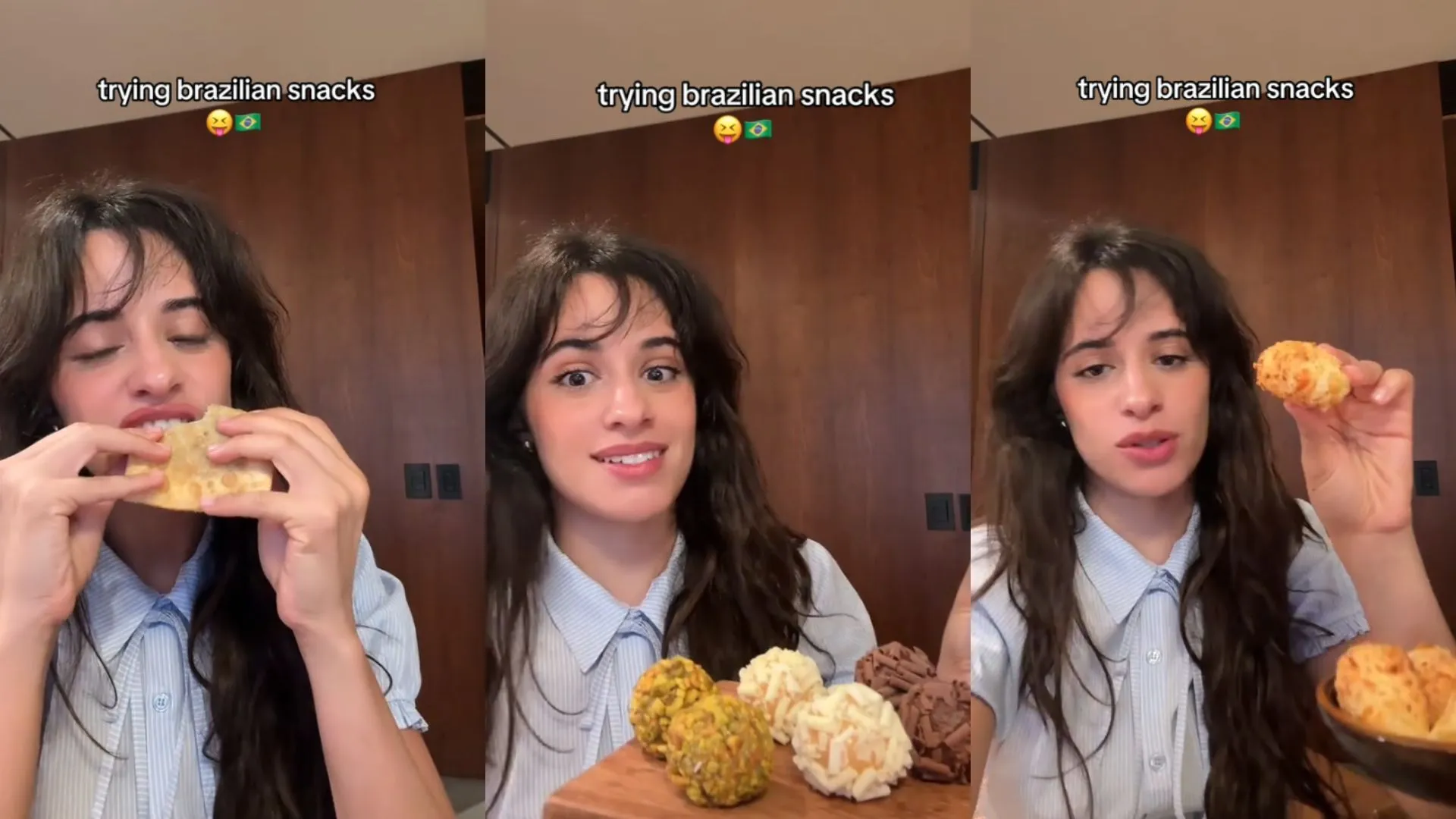 Camila Cabello experimenta comidas brasileiras antes de show no The ...