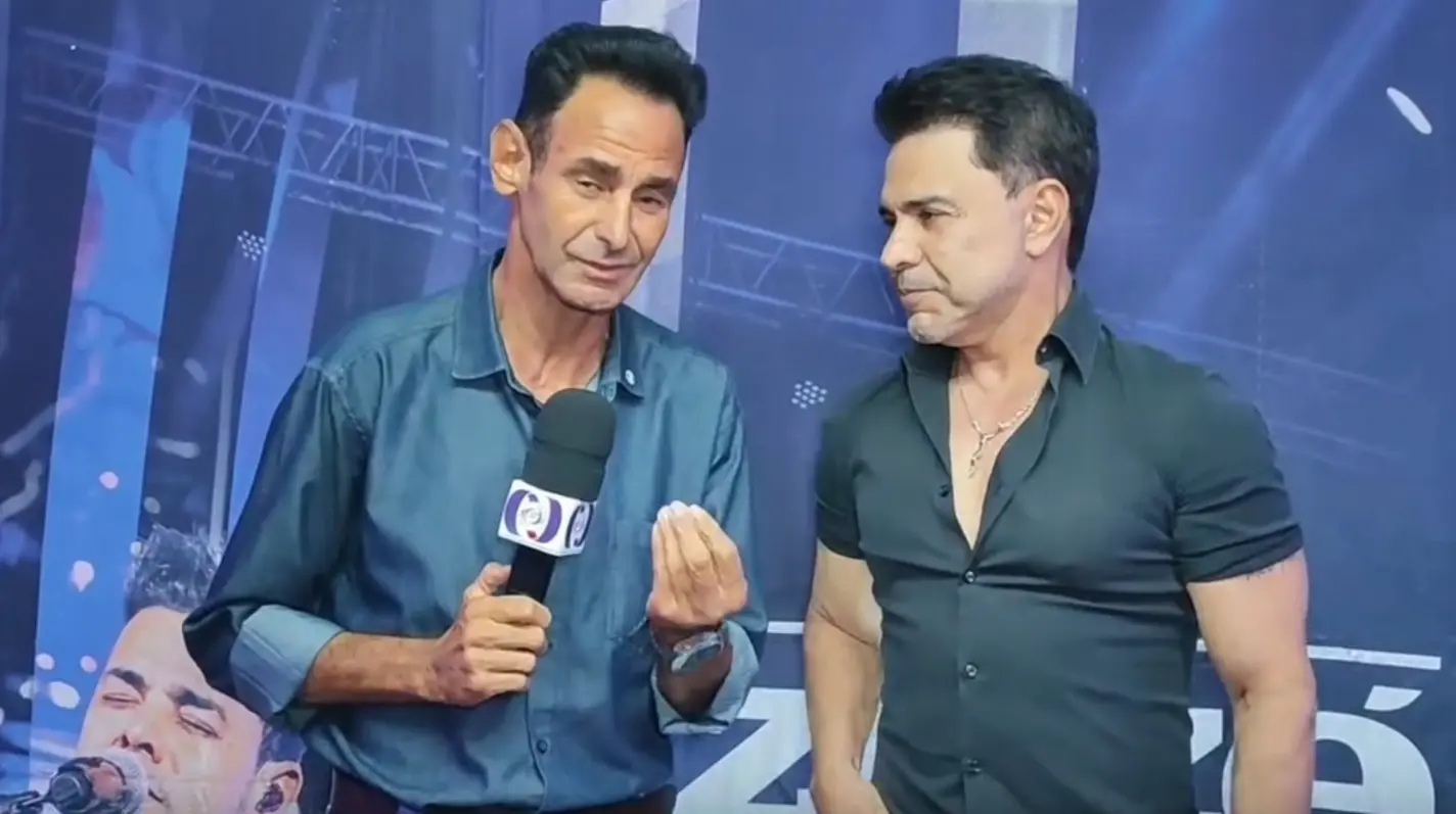 Repórter mudinho entrevista Zezé di Camargo em show; assista